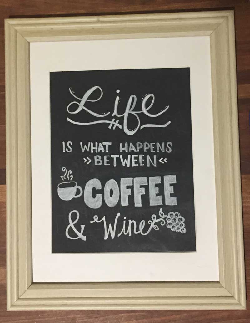 New York Artist uses Creativity, Passion on Framed Chalkboards • Cohas
