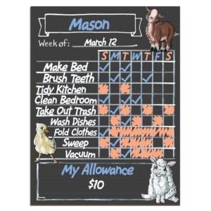 Chore Charts - Track Responsibilities and Tasks for Each Family Member!