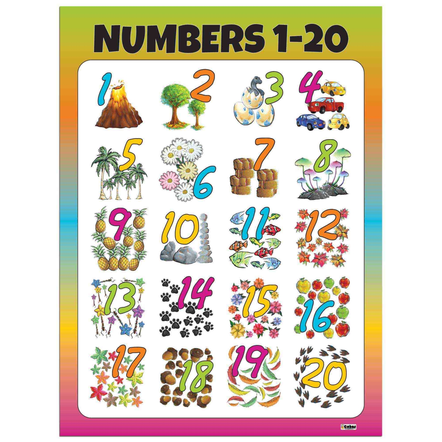 Educational Preschool Learning Posters for Classrooms and Playrooms